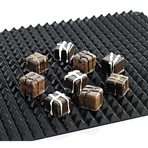 Lurch Germany Flexiform Fat-Reducing Pyramid Silicone Baking Mat 16.1 x 11.4 Inch - Black