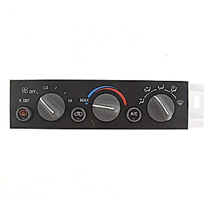 MOCW 9378805 AC Heater Climate Control Panel Module HVAC Control Module w/Rear Window Defogger Switch Fit for 1996-2000 Chevrolet C1500 C2500 Suburban Tahoe Yukon Replace OE # 16231165 16238885