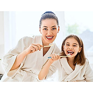 Bamboo Toothbrushes Pack of 4 | eco-Friendly & Biodegradable | Non-Plastic BPA Free Soft Natural Bristles For Gingivitis And Sensitive teeth | Recyclable Eco Toothbrush Men & Women | By laboos