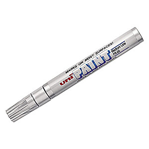 DOZEN: Sanford Brands uni-Paint Marker, Medium Point, Silver 63614