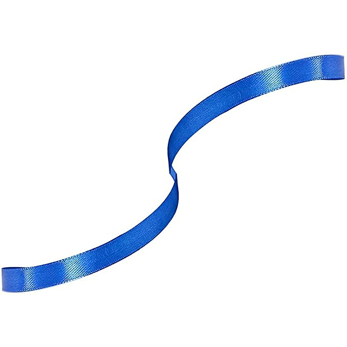 Blue Satin Ribbon 3/8 inches x 25 Yards, Royal Blue Fabric Ribbons for Christmas Gift Wrapping, Christmas Garland, Christmas Tree Ornaments, Bows Making, DIY Crafts, Sewing Projects and Wedding Party