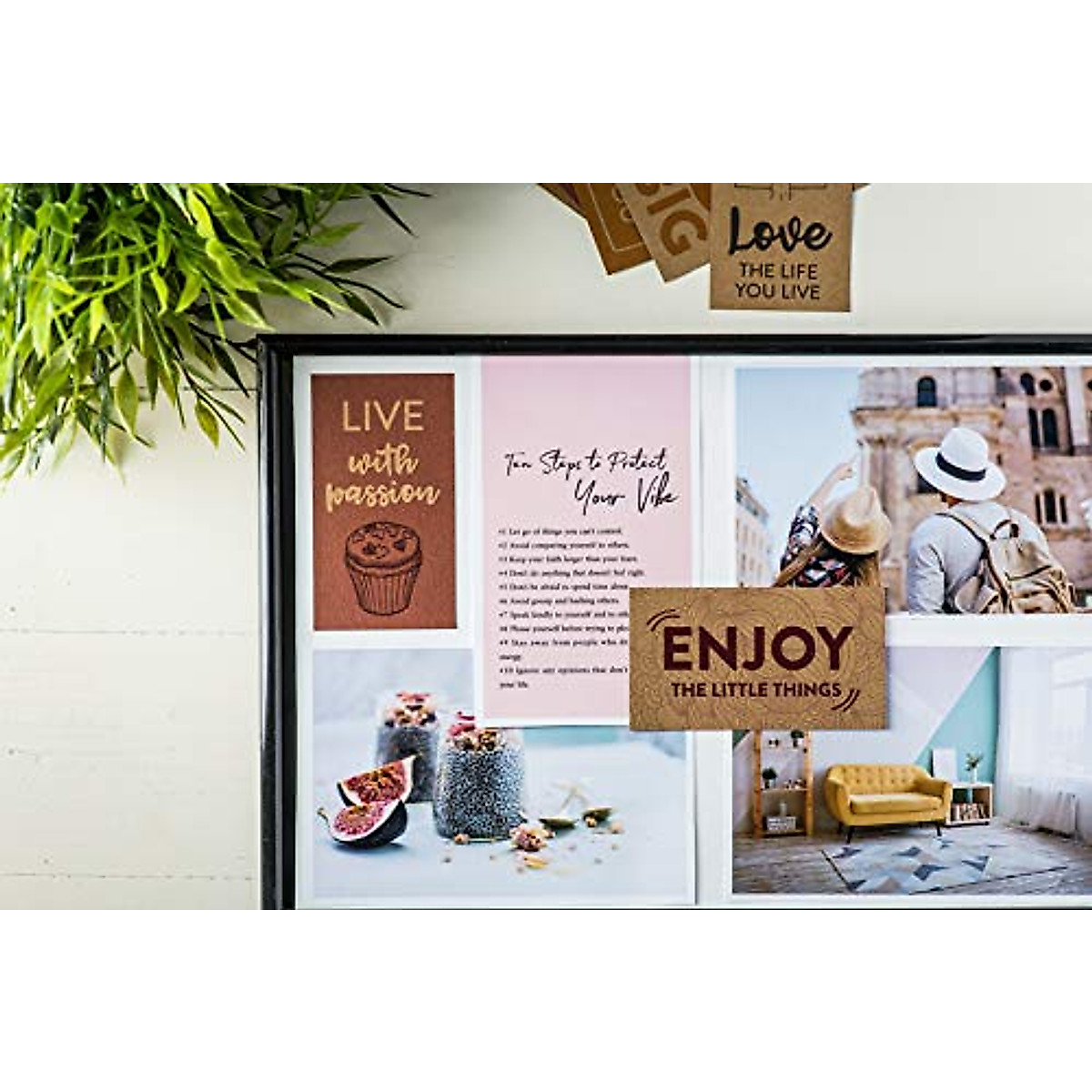 DiverseBee 60 Pack Assorted Inspirational Kraft Cards - Motivational Kindness Mini Note Cards, Encouragement Affirmation Card Set, 60 Unique Motivational Quotes - Business Card Size and Blank Back (Kraft)