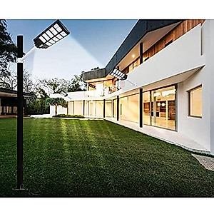 Solar Street Light, Dusk to Dawn Solar LED Light, 600W-1000W Solar Street Lights Outdoor lamp, with Radar Sensor, for Parking Lot/Stadium/Yard