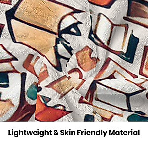 Fiwbnasz Book Lovers Blanket Gift, Book Reading Librarian Gifts Throw Blanket 50"x60", Book Club Gifts for Reading Lover Bookish, Book Lover Birthday Christmas Graduation Blanket Gift