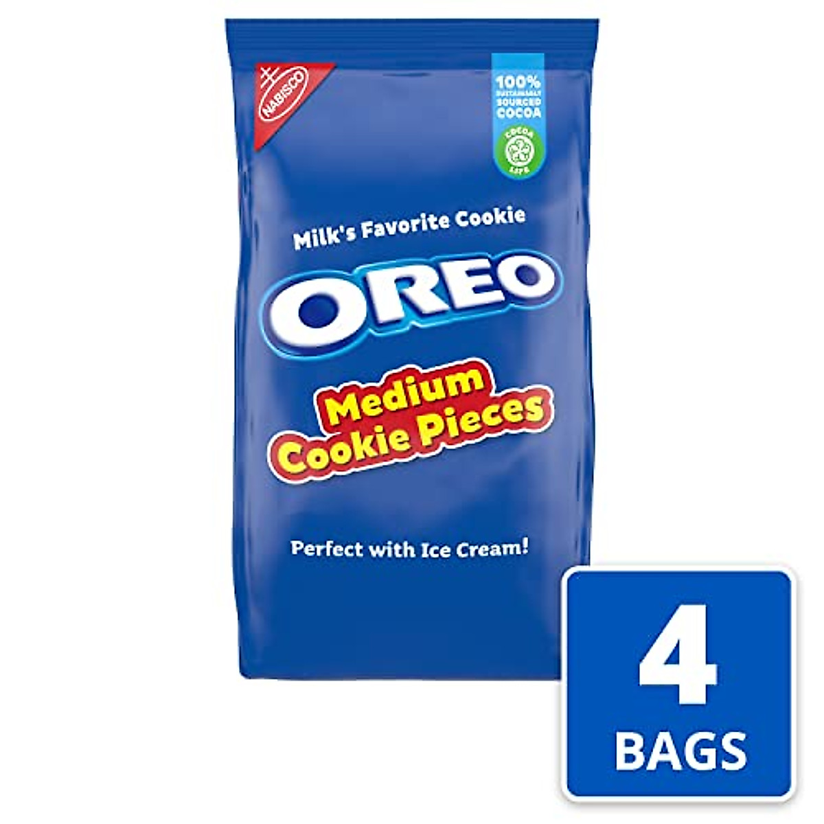 OREO Medium Cookie Pieces, 4 - 2.5 lb Bags