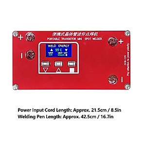 Portable Spot Welder Machine PCB LCD Spot Welder Pen Kit or 12V Car 18650 Lithium Battery Mini Size Lithium Battery Spot Welding Machine Spot Welding Tool Set