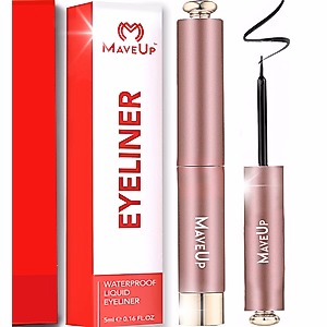 MAVEUP Eyeliner. Make Your Eyes Mesmerizing. Smokey Eyes Vibe. Makes You More Confident. Brilliant Makeup Finish. Satin and Silky Smooth Tip. Classic. Showtime Black.