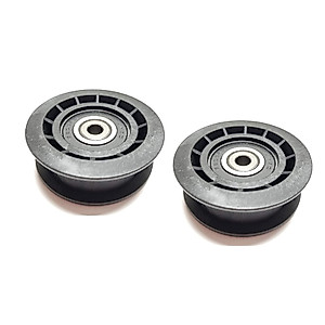 2 Flat Idler Pulleys - Compatible with: Pulley Part Number 106-2176 Used On Y