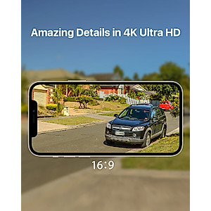 ZOSI ZG1058D 4K 8MP PoE Security IP Camera with Audio Bullet PoE Camera Outdoor with Starlight Night Vision,Human Motion Detection,Smart Light Alarm,IP66 Weatherproof, Only Work 4K PoE NVR