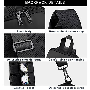 AIWIWH Sling Backpack for Men and Women Crossbody Chest Bag for Outdoor Hiking and Travel Daypack