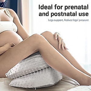 neexan Pregnancy Pillows for Sleeping-Pregnancy Wedge Pillows, Pregnancy Pillows Support for Pregnant Women Back, Legs, Belly, Wedge Pillow Pregnancy with Detachable & Adjustable Pillow Cover