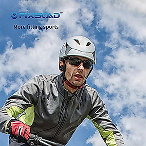 FIXSCAD Y171 Sports Earbuds Wired with Microphone, Soft Wrap Around Earphones with Over Ear Hook, in Ear Running Headphones for Exercise Compatible with iPhone, Samsung