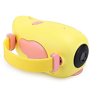 KOSDFOGE A100 12MP Mini Cute Digital Video Camera DV Toy with 2.0in Screen for Children Kids(Yellow)