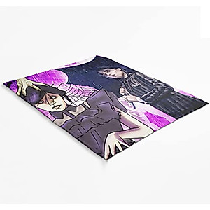 50X60 inches Wednesday Flannel Blanket, 350g/m² Addams Soft Throws Blanket Air Conditioner Sofa Bed Blankets, Movie Bedding Throw 3D Printed Blanket