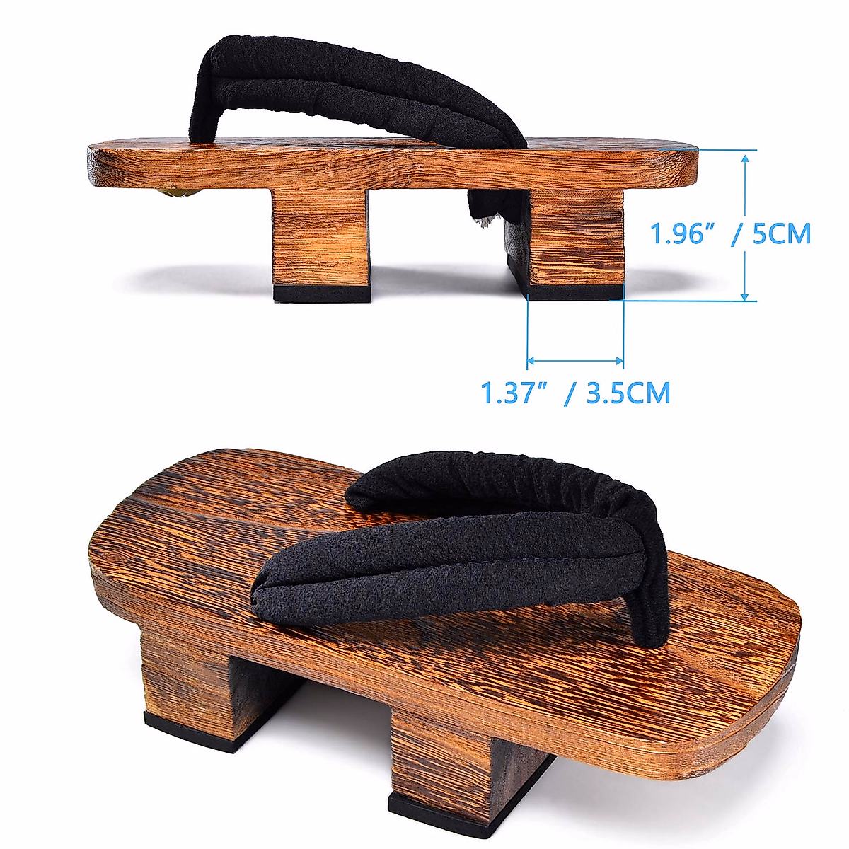 Japanese Wooden Clogs Sandals Japan Traditional Shoes Geta With Tabi Socks (US 10/27.5cm)