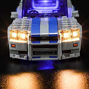 BRIKSMAX Led Lighting Kit for LEGO-76917 2 Fast 2 Furious Nissan Skyline GT-R (R34) - Compatible with Lego Building Blocks Model- Not Include Lego Set