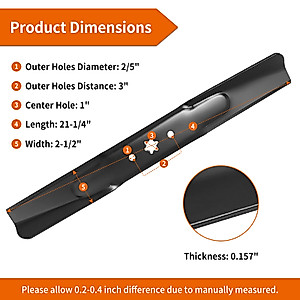 budrash 742-04308 Mower Blades Fit for Cub-Cadet Troy Bilt 42" Deck, 942-04308A Blades for Cub Cad et XT1-LT42 XT2-LX42 Riding Mower, Craftsman LT1500 42" Lawn Tractor, 2 Pack