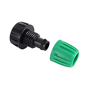 FULAIERGD US Standard Faucet Adapter, 3/4 "Faucet to1/2" Drip Irrigation Tube,Convert 3/4" Female Hose Thread to 12mm ID 16mm OD Tubing (4Pcs 3/4"Faucet to1/2" Faucet Adapter)