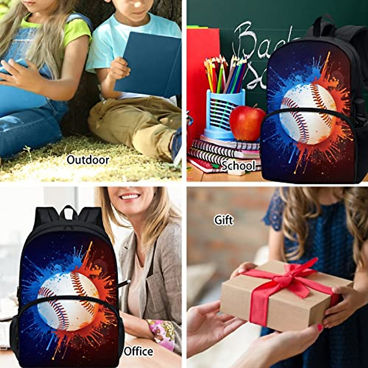 DMOYALA Ice and Fire Football Backpack for Girls Elementary School Kid Bookbag Aesthetic Preppy Girls School Bag Book Bag Laptop Daypack Rucksack