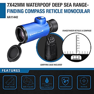 BARSKA 7x42 Deep Sea Monocular with Compass