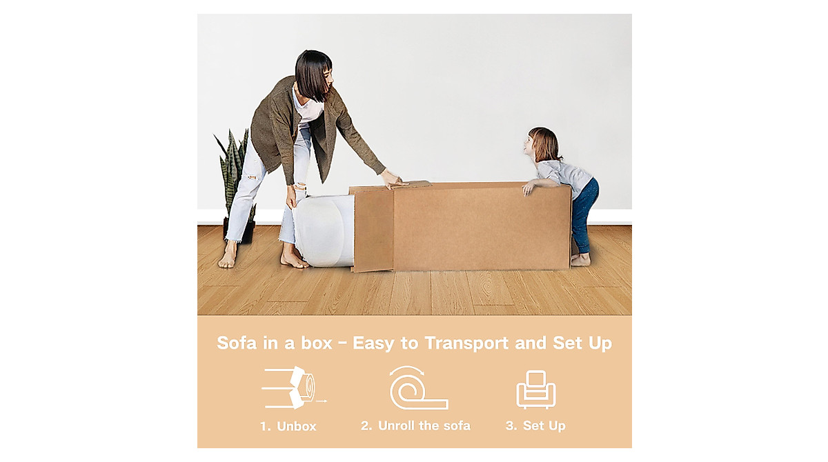 Swbvs Memory Foam Sofa-in-a-Box - Modern Comfort