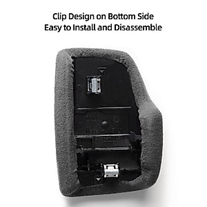 Alfanxi Gear Shift Knob Cover Alcantara Material Trim for Audi A4 B9 A5 Q5 Q5L A6 Q7 S4 S5 SQ5 (Black)