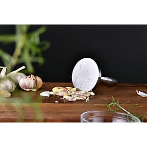 Meat Pounder Tenderizer - Solid Cast Stainless Steel Round Chicken Flattener Tool - Dishwasher Safe