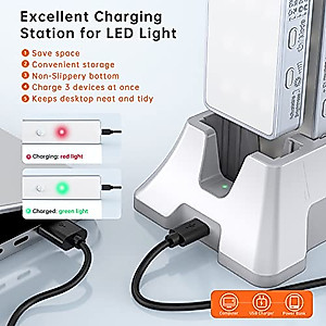 LED Closet Light with Charging Station, 30LEDs Dimmer Rechargeable Motion Sensor Under Cabinet Lighting with Remote Control, Wireless Stick-Anywhere Night Light for Wardrobe,Kitchen-6 Pcs