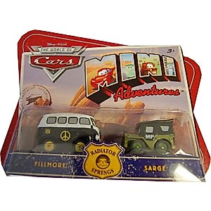 Disneys Cars Mini Adventures 2 Pk Radiator Springs | Fillmore & Sarge