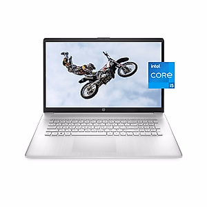 HP 17 Laptop, 11th Gen Intel Core i5-1135G7, 8 GB RAM, 256 GB SSD Storage, 17.3-inch HD+ Display, Windows 10 Home, Anti-glare Screen, Long Battery Life, Web-cam & Dual Mics (17-cn0021nr, 2021)