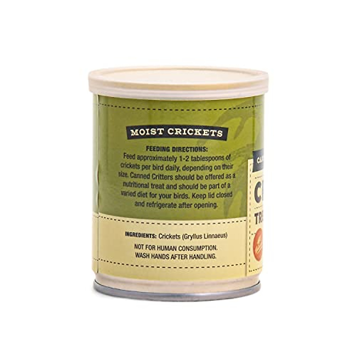 Fluker's Culinary Coop Canned Crickets Chicken Treat, All-Natural and Packed with Protein, 2.75oz