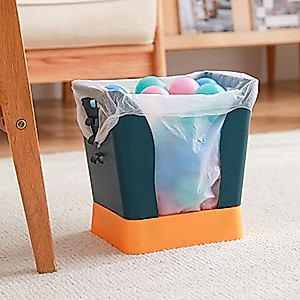 CUBTOL Bag Storage Bin, Trash Holder Hook Cupboard Bedroom with Bathroom Bag Sink Office Blue Door Rack Under Kitchen Removable Gare Yellow - Hanging Compost for Garage Bin Plastic
