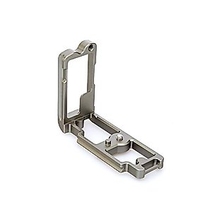 3 Legged Thing Zelda Dedicated Camera L-Bracket - Arca Swiss Compatible L-Bracket for Landscape and Portrait Photography - Metallic Slate Grey (Zelda-G)
