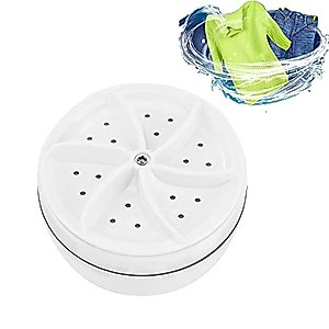 Portable Mini Washing Machine Ultrasonic Turbine Washer, Portable Washing Machine with USB for Home Business Travel College Room RV Apartment, Turbo Washer for Cleaning Sock,Underwear,Small Rags