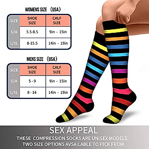 Compression Socks for Women and Men Circulation-Best Support for Running, Athletic, Nursing, Travel