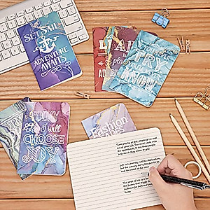 EOOUT 28 Pack Mini Notebooks for Kids, Inspirational Journals Bulk, 32 Pages 3.5" x 5.5" (A6 Size) Lined Motivational Pocket Notepads for Kids, Coworkers, Students Gifts