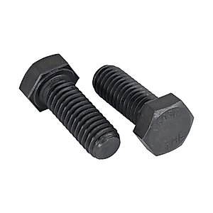 Makers Bolt 3/8"-16 x 1" Hex Bolts (10 pcs) 18-8 Stainless Steel Black Oxidized in USA
