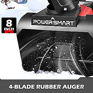 PowerSmart Snow Blower Gas Powered 21-Inch, 212cc Engine Single-Stage Snowblower PS21