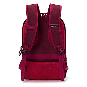 KINGSLONG Laptop Backpack for Women Men fit 17 inch Notebook Water Resistant Travel Backpacks with USB Charging Port College School Work Red