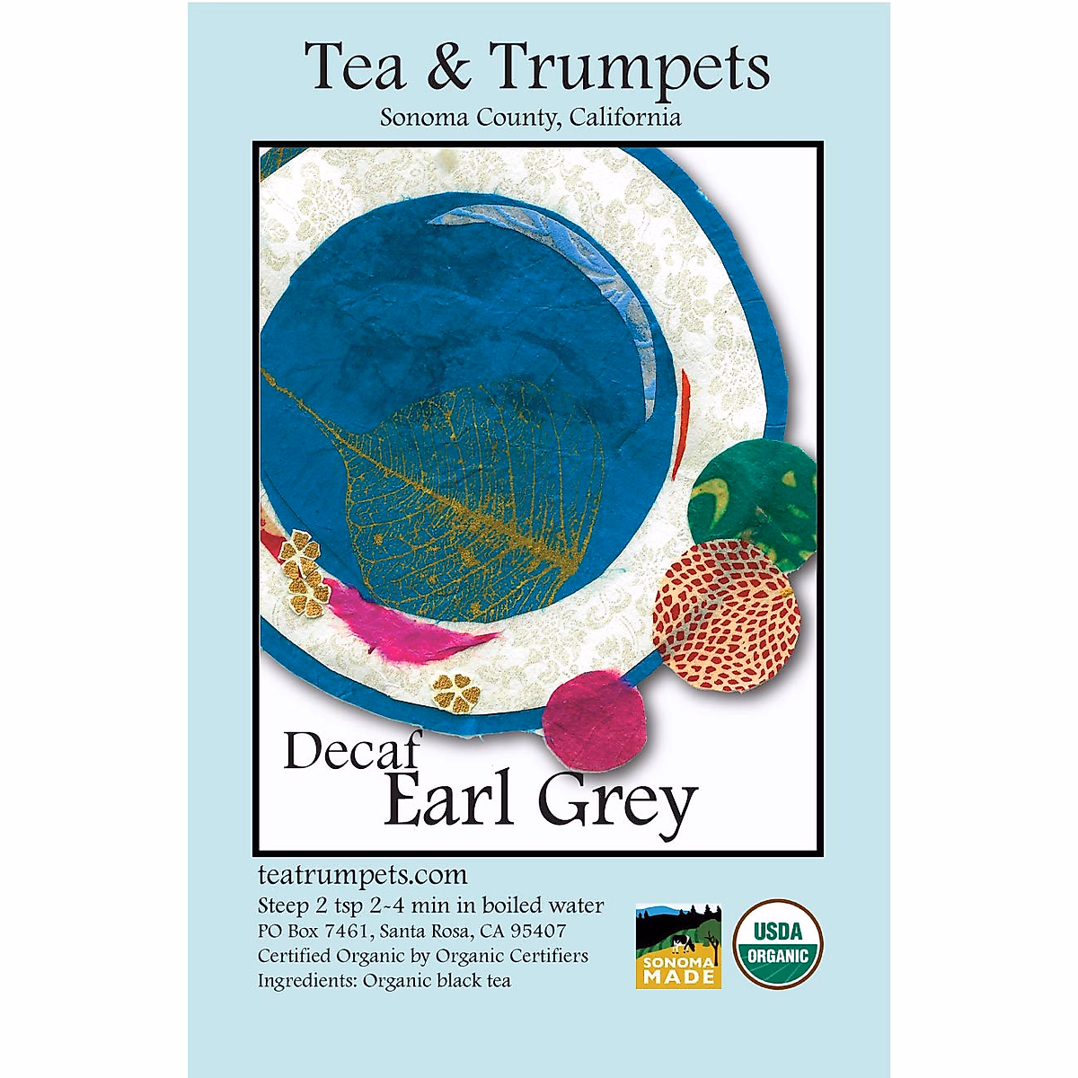 USDA Organic Decaf Earl Grey Loose Leaf Tea - 4 oz