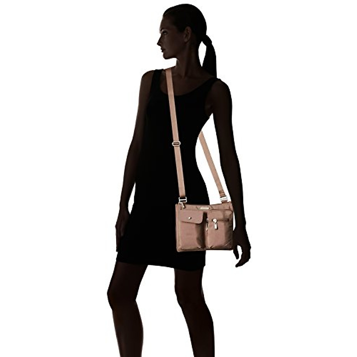 Baggallini Everything Crossbody Travel Bag, Portobello, One Size