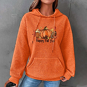 Black of Friday Deals 2023,Cyber of Monday Deals 2023 Oversized SweatshirtGraphic Sweatshirts Hooded Pullover Tops Waffle Knit Casual Comfy Fall Fashion Outfits Labor Day Sale ropas de mujer en oferta