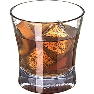 Carlisle FoodService Products Alibi Rocks Glass for Restaurant, Kitchen, and Bar, Plastic, 9 Ounces, Clear
