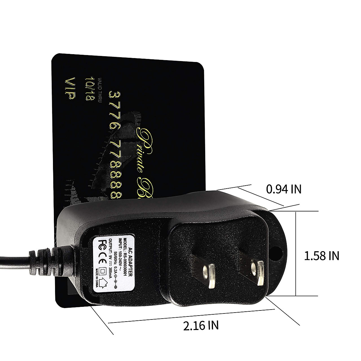 FLAMMA 9V 300mA Power Supply for Electric Guitar Effects Pedals Tip Negative