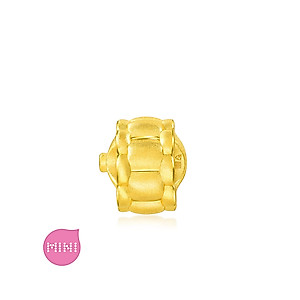 CHOW SANG SANG 999 24K Solid Gold Love Watch Mini Charm Bracelet for Women 92444C (Gold, 17 CM)