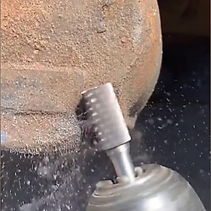 Luo ke 10 pcs Aluminum Cutting Burs - 1/8'' Shank Double Slot Tungsten Carbide Burrs Drill Bit Set for Dremel Rotary Tools