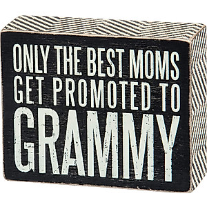 18th Street Gifts Grammy Gift Set, 3 Item Kitchen Decor Set with 2 Dish Towels and Promoted to Grammy Sign