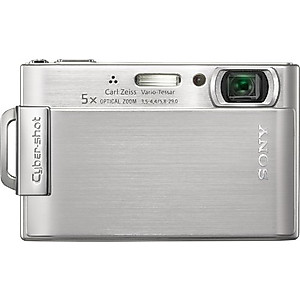 Sony Cybershot DSC-T200 8.1MP Digital Camera with 5x Optical Zoom with Super Steady Shot Image Stabilization (Silver)