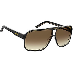 Carrera Grand Prix 2/S Rectangular Sunglasses, Black/Brown Gradient, 64mm, 9mm