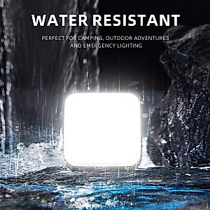 WARSUN LED Camping Lantern 1000LM, Rechargeable Camping Lantern 6000mAh, 4 Light Modes, IPX5 Water-Resistant, Solar Tent Light for Power Outages, Emergency, Hurricane, Home, Hiking